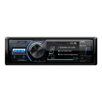 JVC KD X560BT - Single DIN Stereo with 3in LCD, Bluetooth, USB and Reverse Camera Input ...